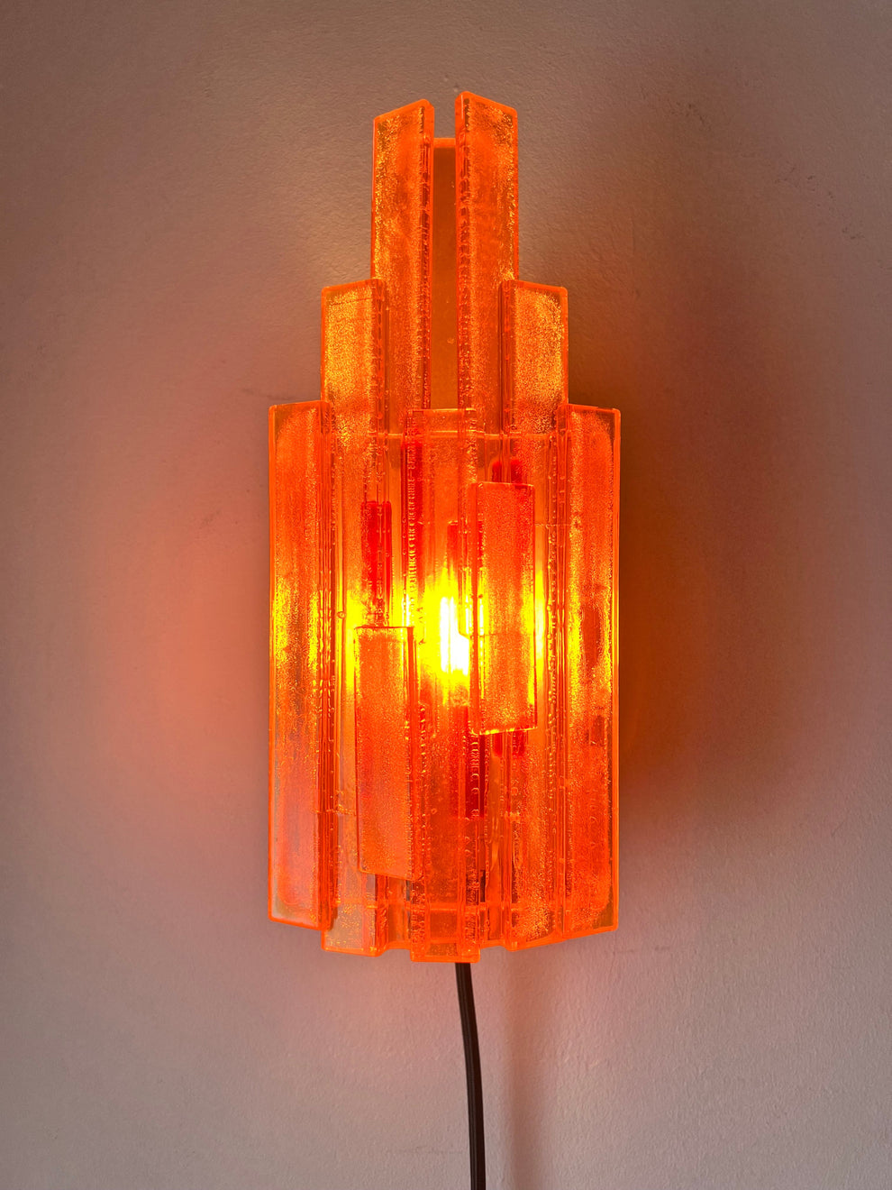Vintage orange wall lamp by Claus Bolby for CeBo – 2nd home