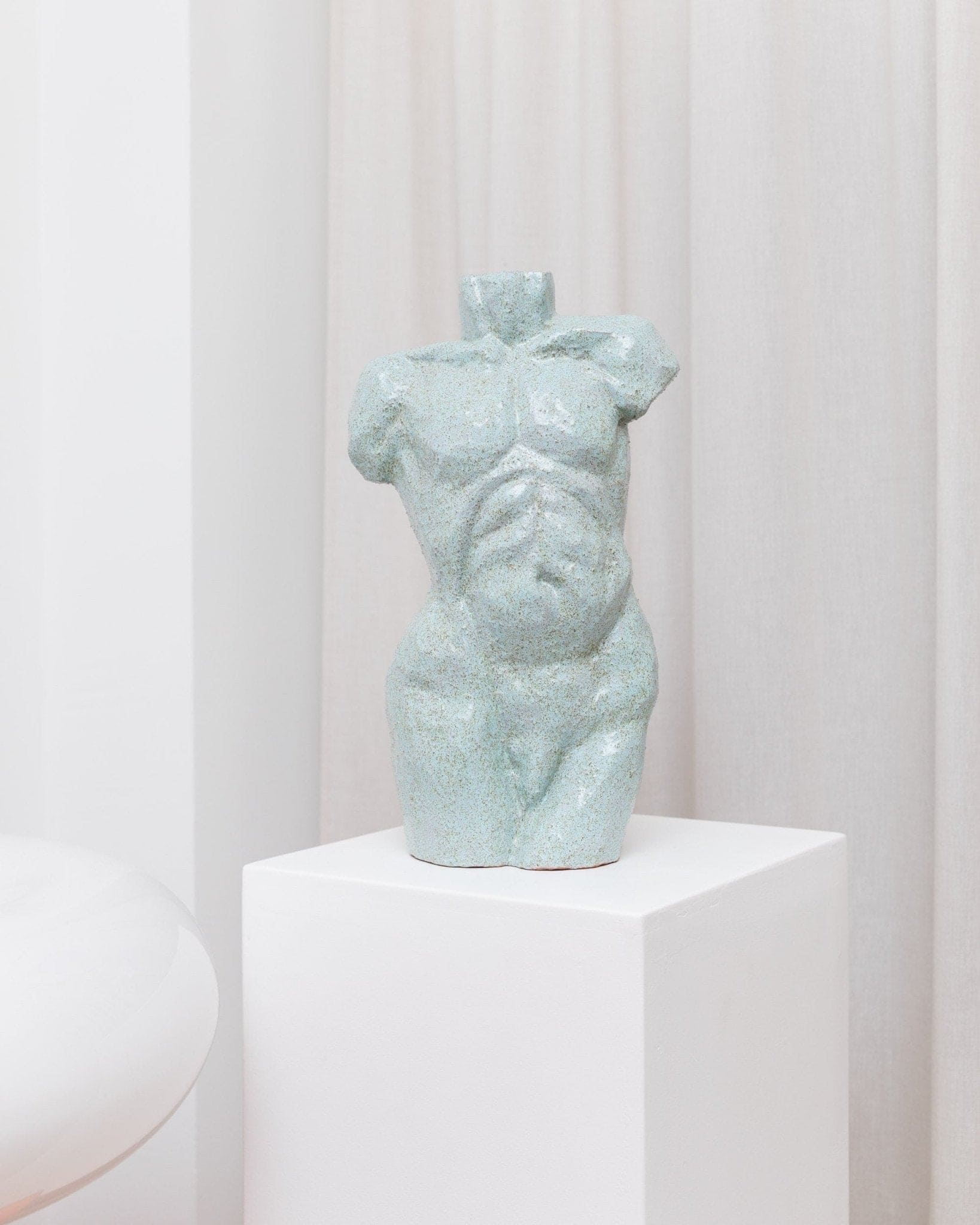 Vintage Torso Statue - Blue Ceramic Mid-Century Design – 2nd home