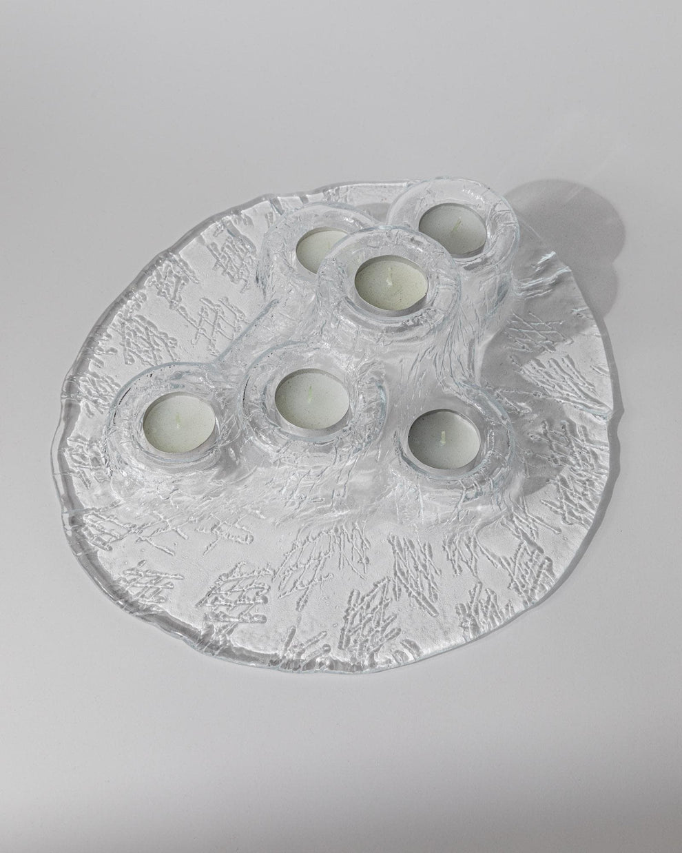 Vintage Glass Candleholder Vulcano by Pertti Kallioinen – 2nd home