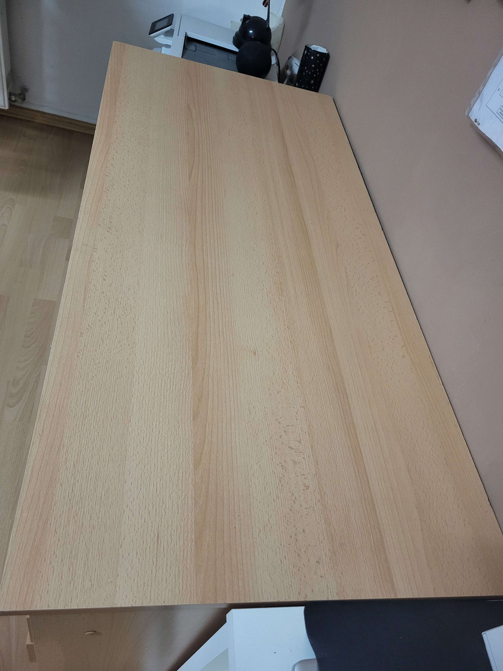 Wooden desk, pre-loved – 4 drawers, 120x55x74 cm – 2nd home